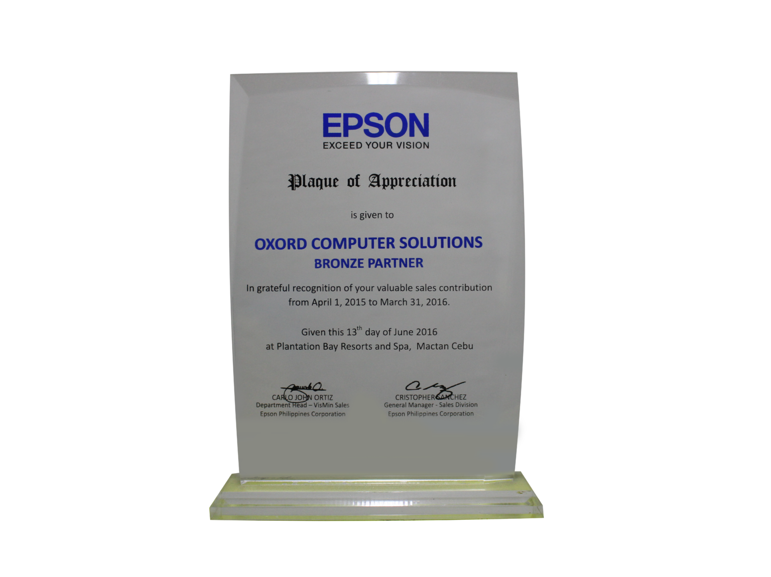 Recognition and Awards - OXORD Computer Solutions