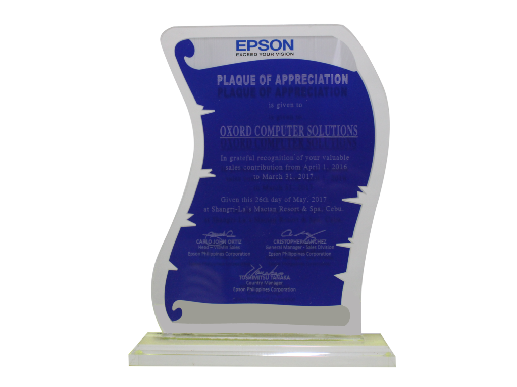Recognition and Awards - OXORD Computer Solutions